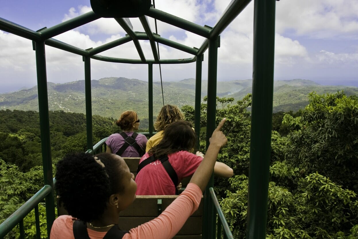 Aerial Tram adventures ST-Lucia | Aerial Trams | Rainforest Adventures
